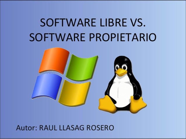 Software libre vs software propietario