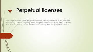 Software licencing techniqes | PPTX