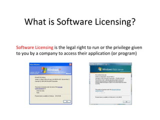 Introduction to Software Licensing | PPT