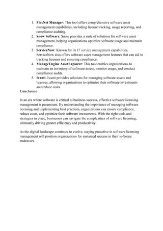 Software Licensing Management: Importance, Key Components & Tools ...