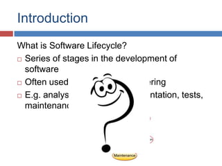 Software life cycle comparison | PPTX