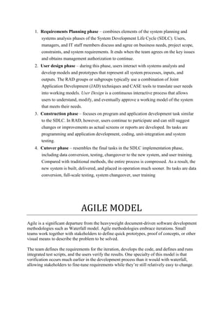 Software lifecycle model report | PDF