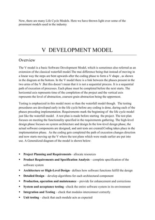 Software lifecycle model report | PDF