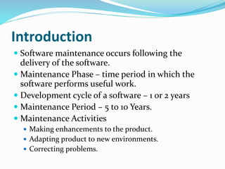 Software maintenance | PPTX