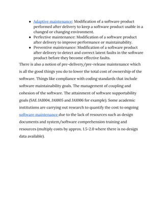 Software maintenance | PDF