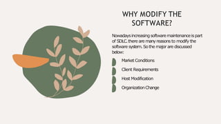 Software maintenance | PPT