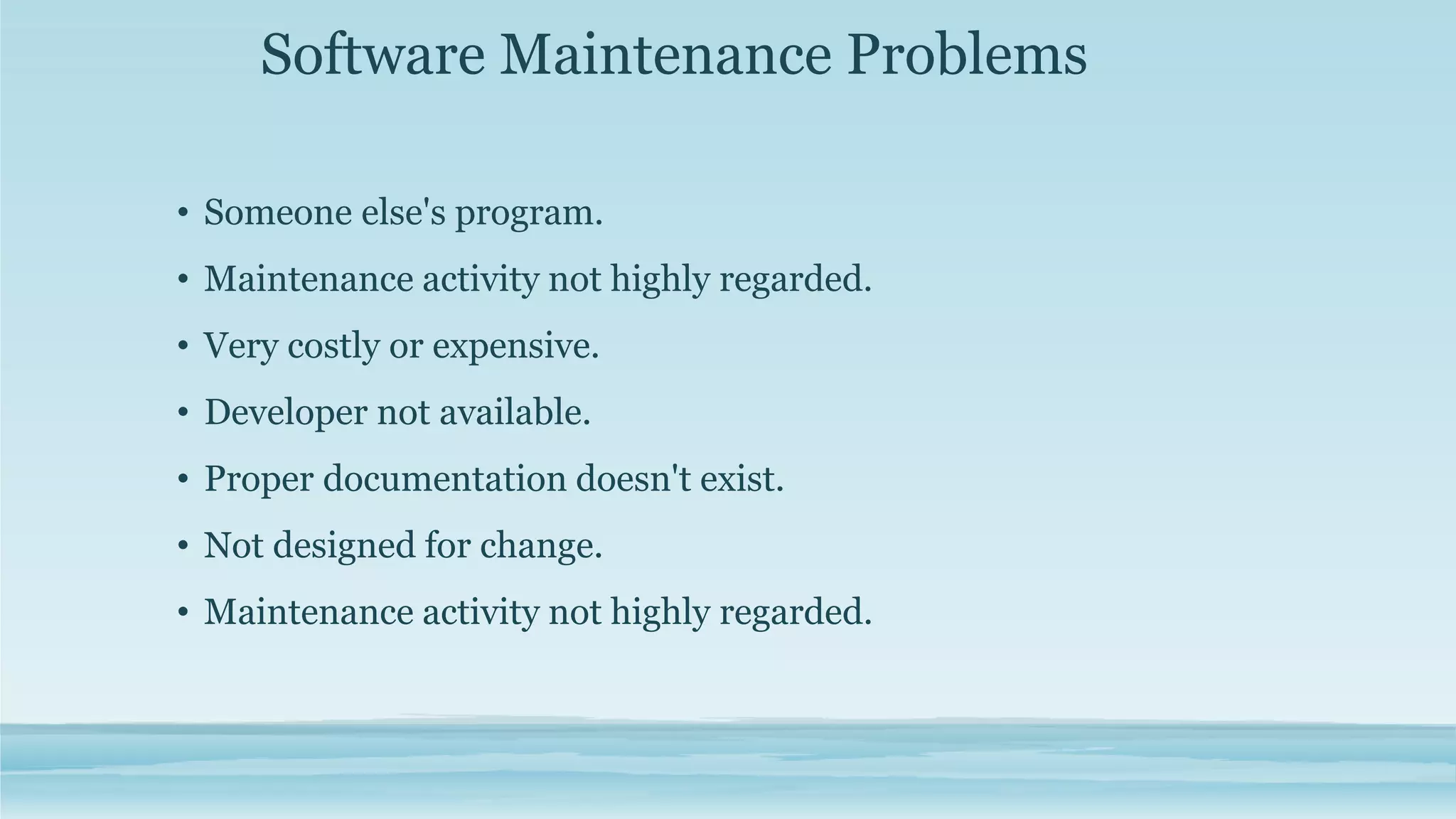 Software Maintenance Ppt Ppt