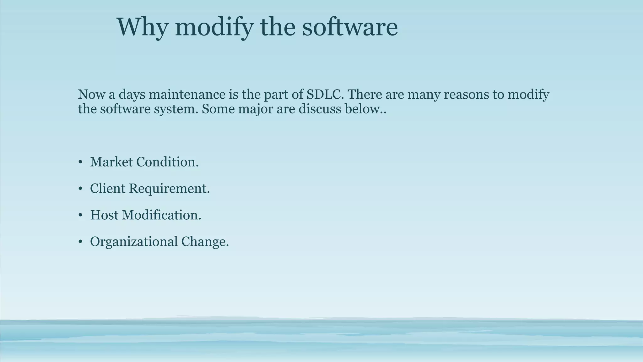 Software Maintenance Ppt Ppt