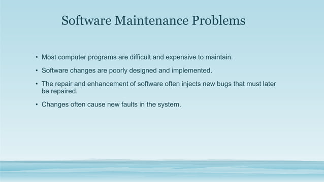 Software Maintenance Ppt Ppt