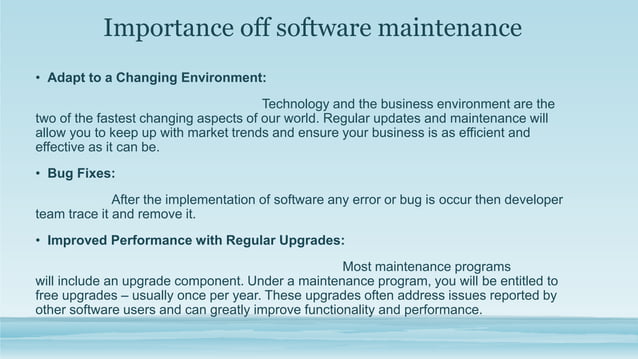 Software Maintenance Ppt Ppt