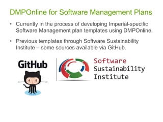 Software Management Plans and Software as Data | PPT