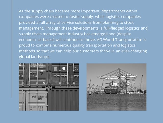 The History and Importance of Logistics | PDF | Logistics and ...
