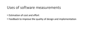Software measurement and estimation | PPT