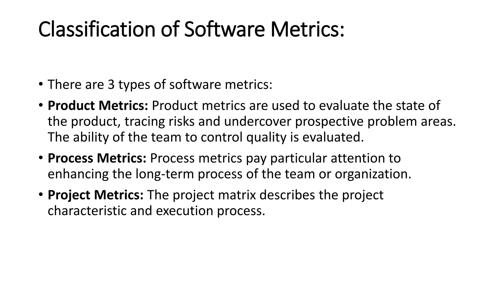 Software Measurement And Metricspptx Programming Languages Computing