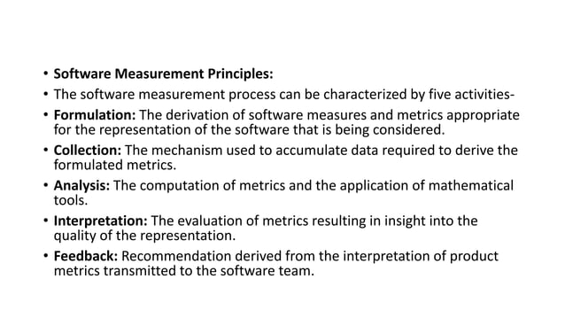 Software Measurement and Metrics.pptx | Programming Languages | Computing