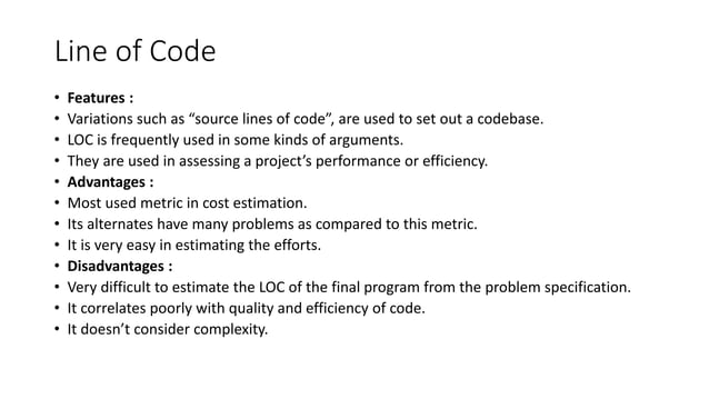 Software Measurement and Metrics.pptx | Programming Languages | Computing
