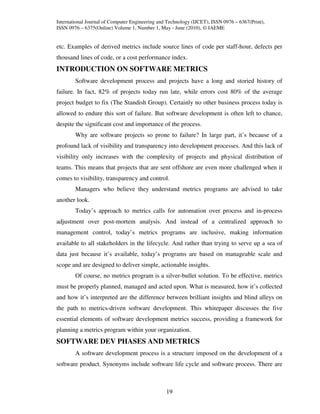 Software metric analysis methods for product development maintenance projects | PDF | Operating ...