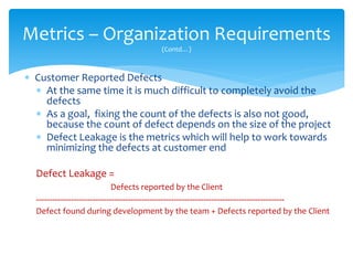 Software metrics | PPT