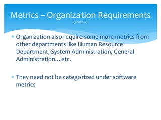 Software metrics | PPT