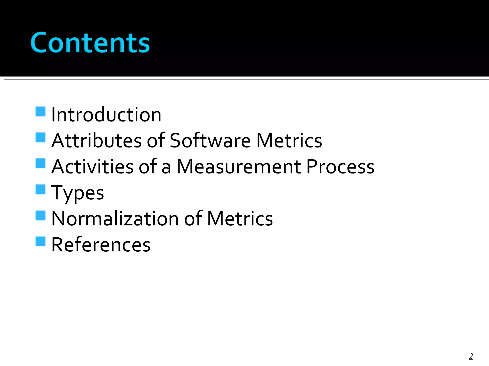 Software metrics | PPT