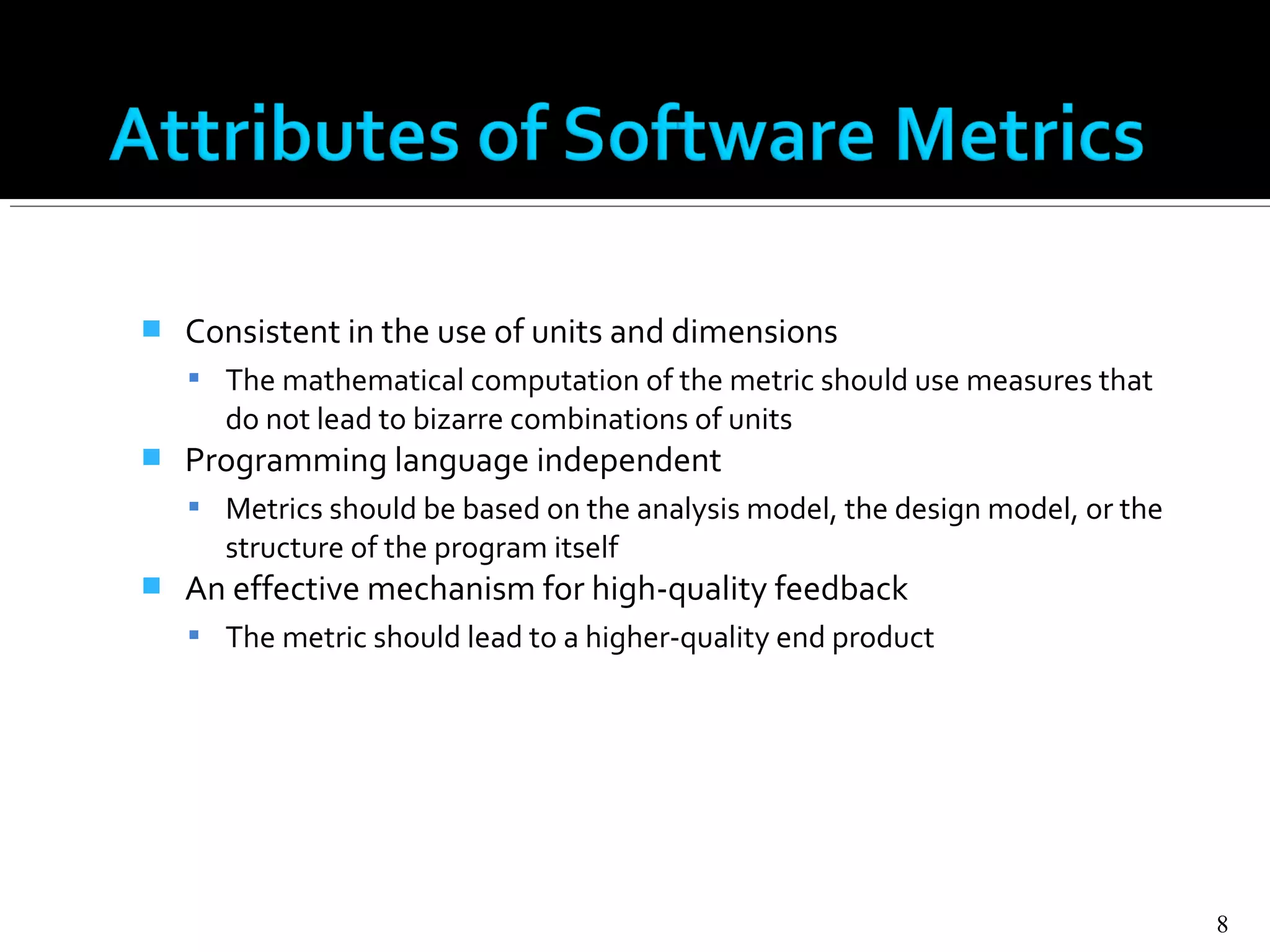 Software metrics | PPT