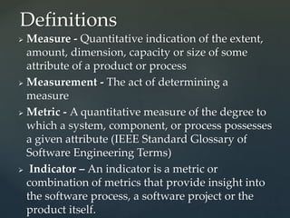 Software metrics | PPTX