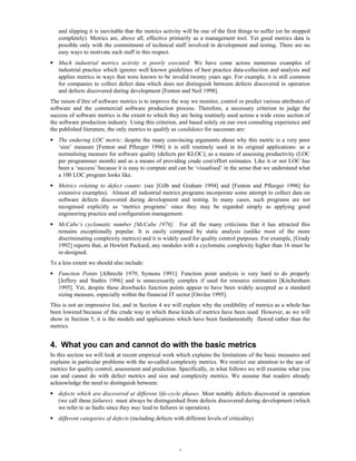 Software metrics sucess, failures and new directions | PDF