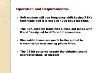 Software Modem Working Mechanism | PPTX