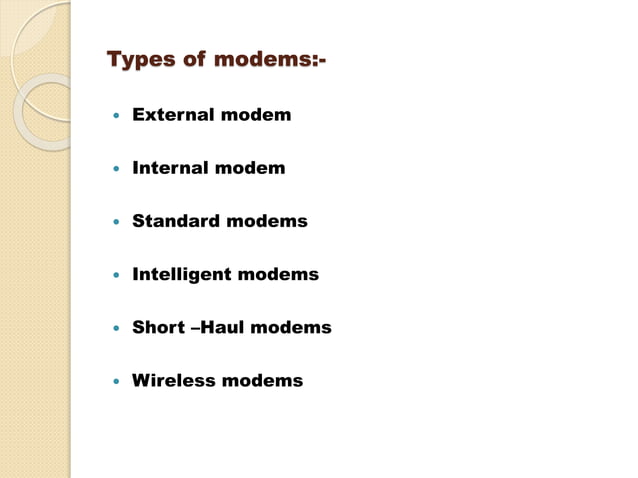 Software Modem Working Mechanism | PPT