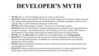 Software myths | Software Engineering Notes | PPTX