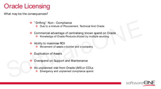 SoftwareONE Oracle Licensing Introduction 18.02.14