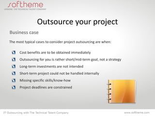 Software Outsourcing: Outsource Your Project or Build a Team | PDF