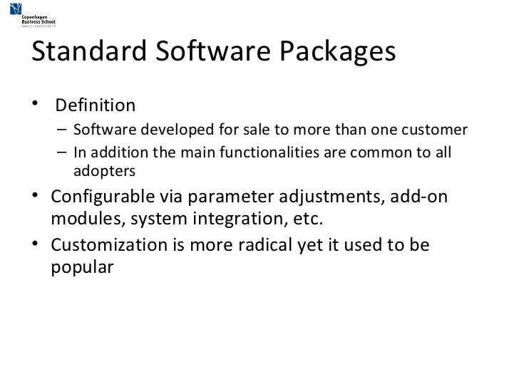Software packaged software principles publiek