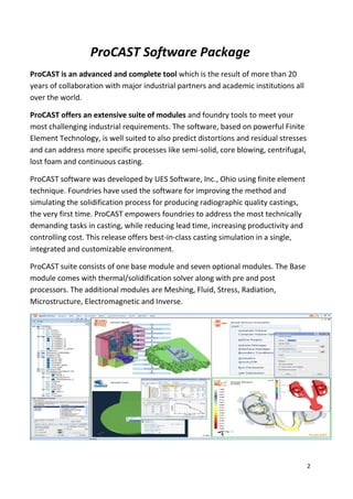 Software packages for foundry use | PDF