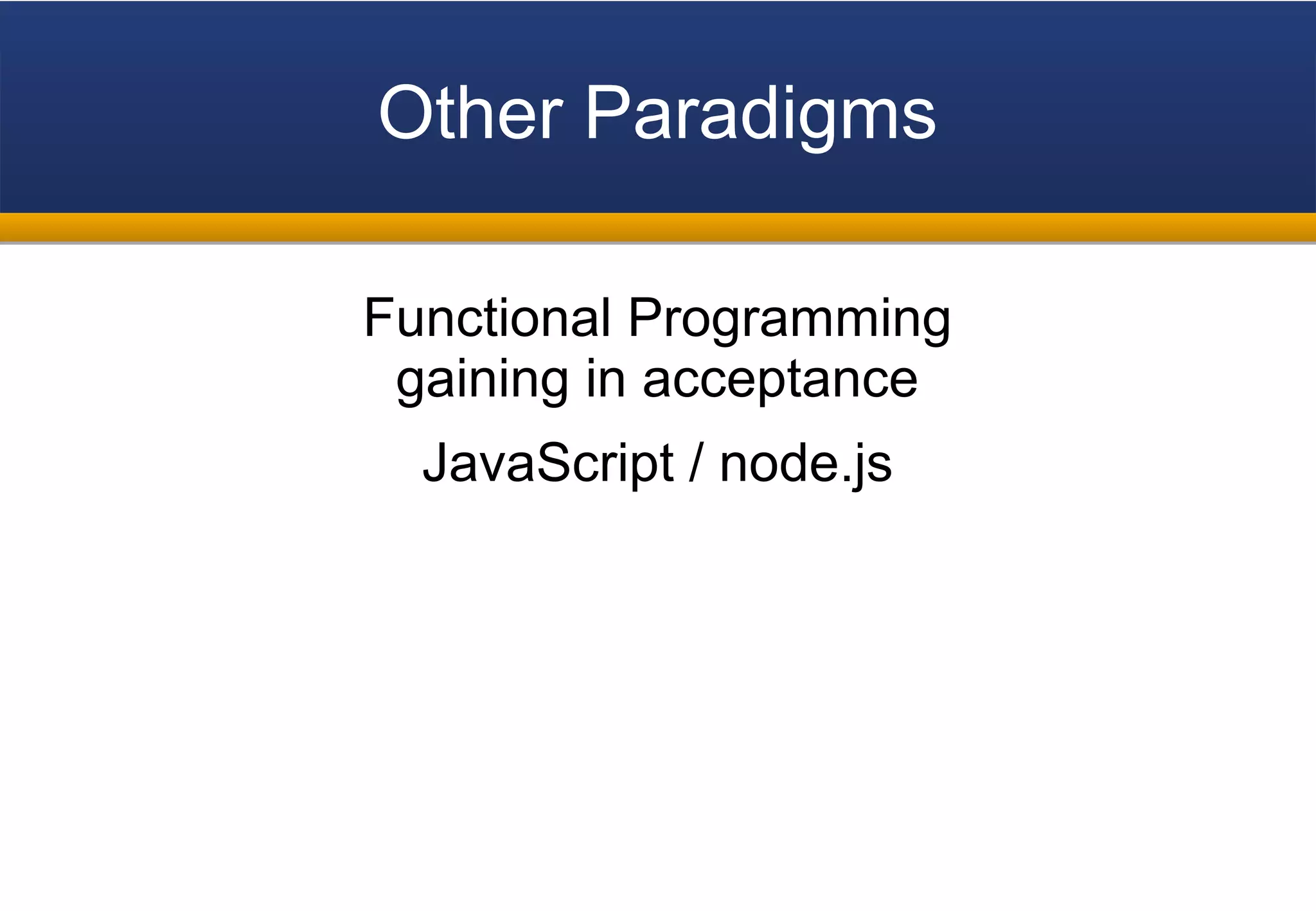 Software Paradigms | ODP