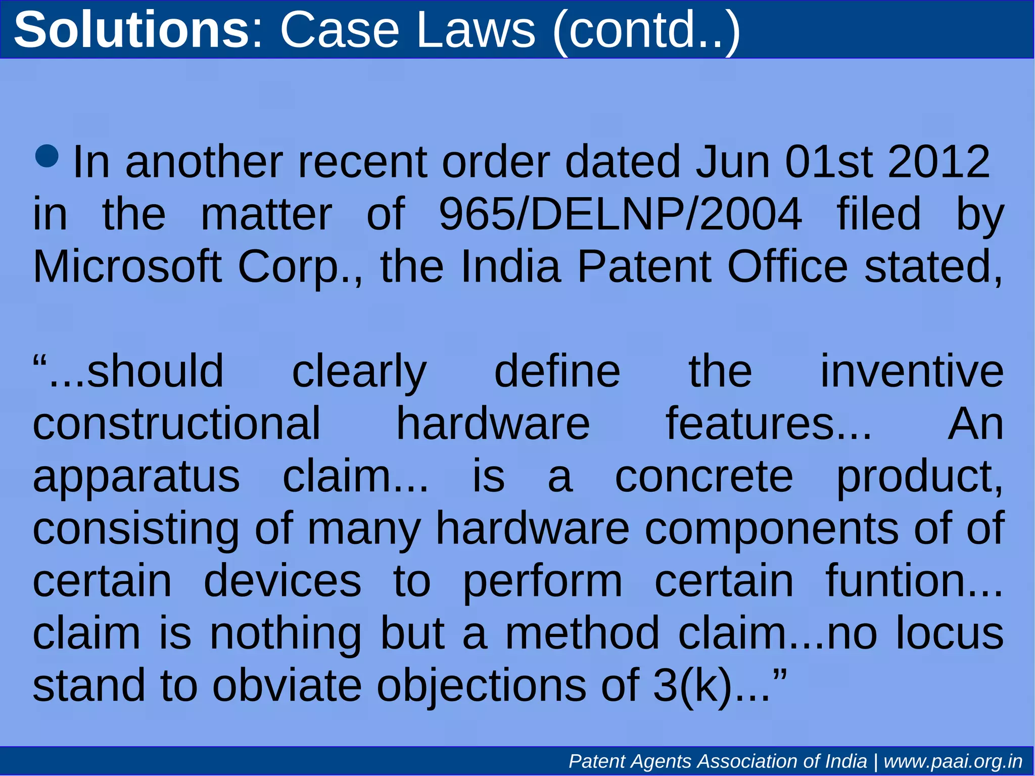 Software Patentability in India | PDF