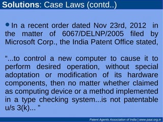 Software Patentability in India | PDF