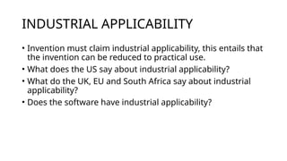 SOFTWARE PATENTS cyber law for students.pptx