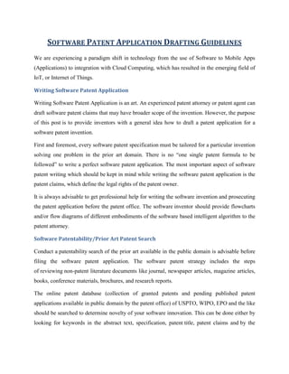 Software Patents in India - How to File a Patent Application | PDF ...