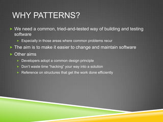 Software Patterns | PPT