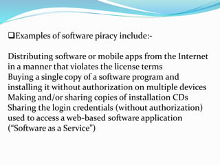 Software piracy | PPTX