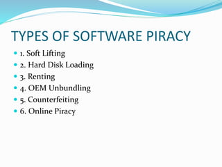 Software piracy | PPTX