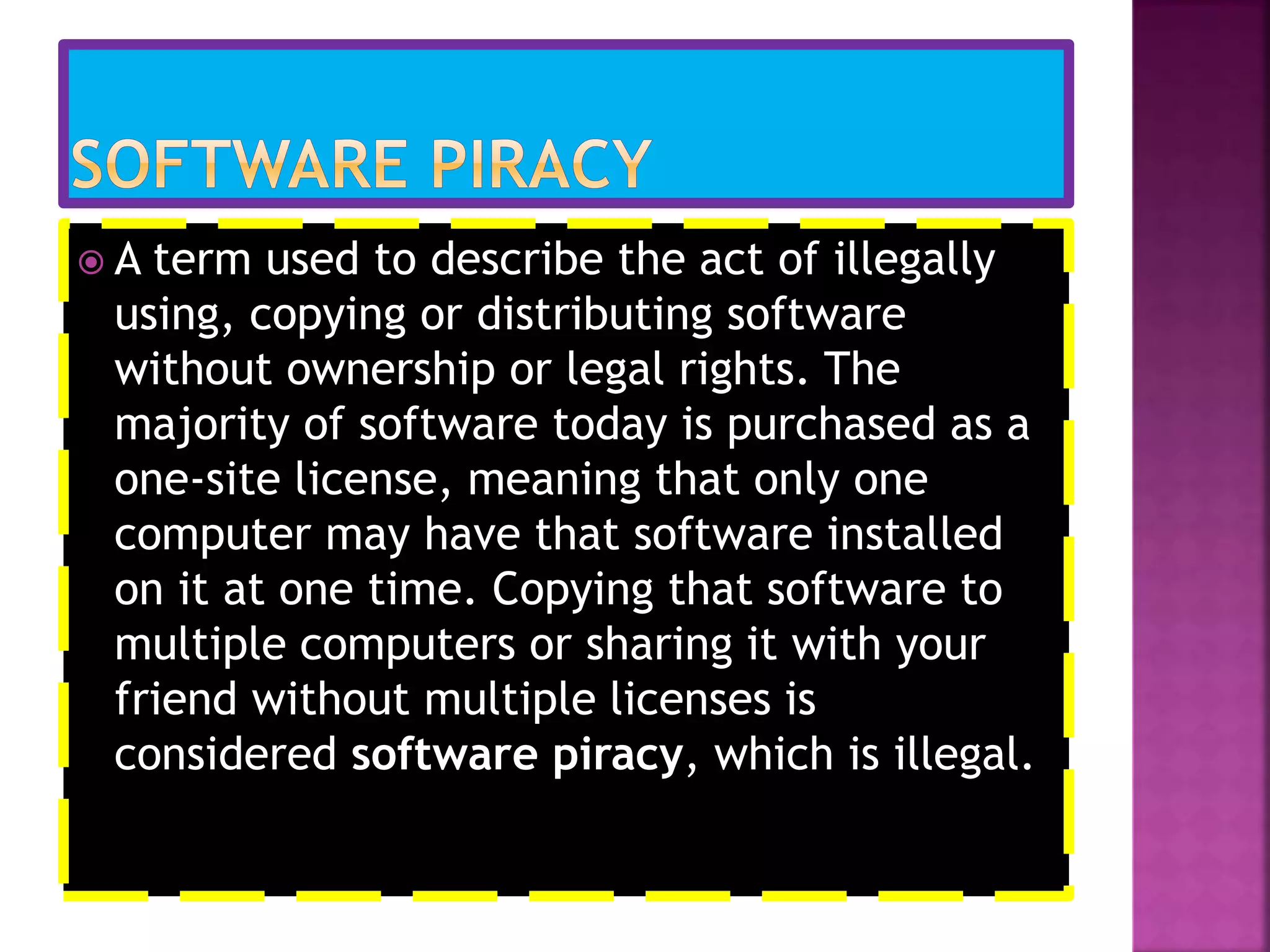Software piracy athira | PPT