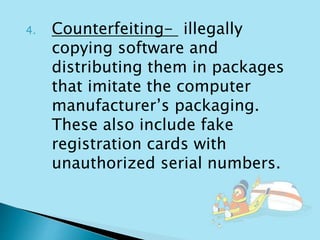 Software piracy Grade 6 | PPT | Free Download