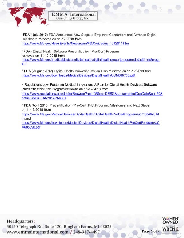 FDA’s Digital Software Pre-Certification Program | PDF