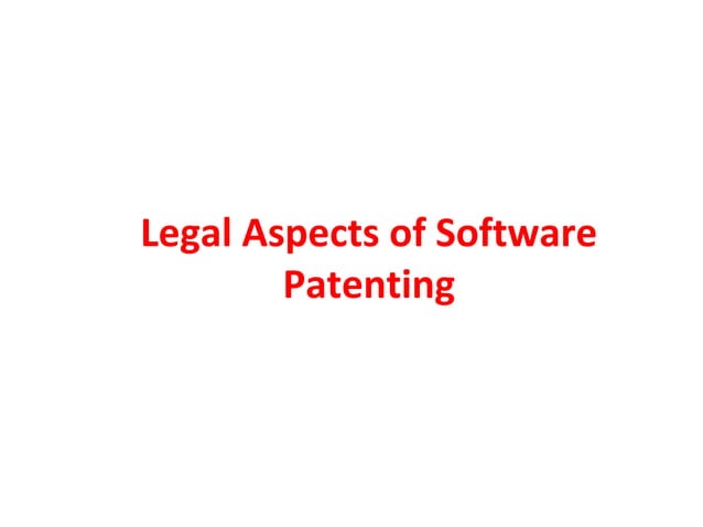 Presentation on Software patenting in India | PPT | Desktop Publishing ...