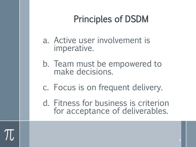 Dynamic Systems Development Method (DSDM) - Agile | PPSX