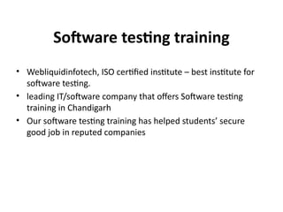 software testing training in Chandigarh.pdf