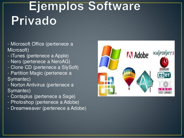 Software privado o libre.