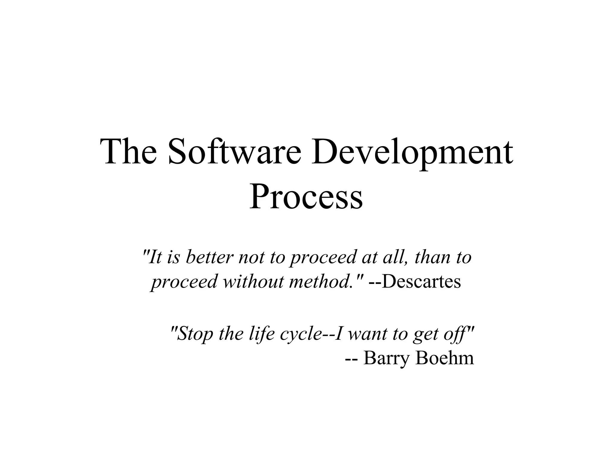 The Software Development Process | PPT